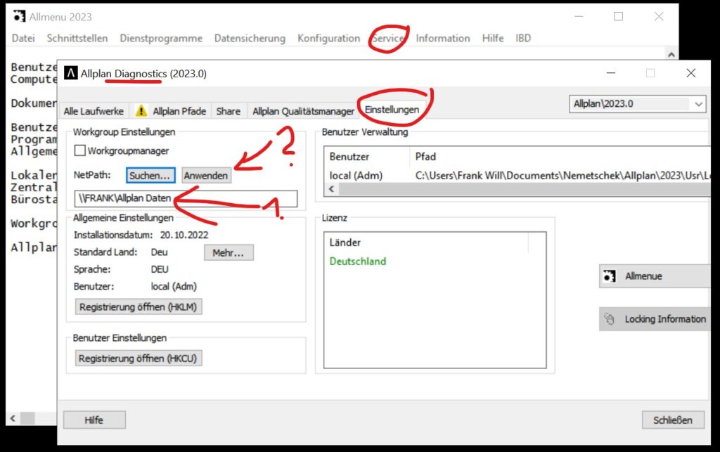 Allplan Diagnostic IT Technik Pfade - Handelsvertretung Allplan ...